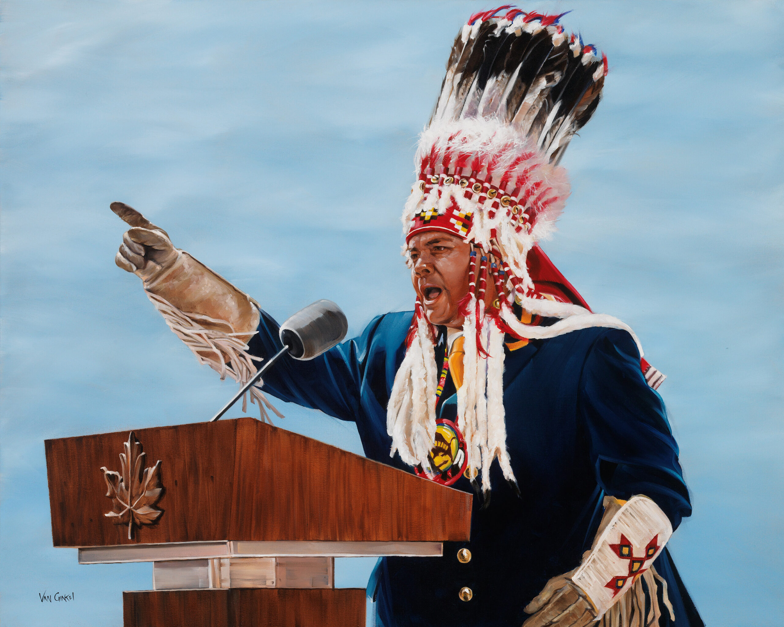 Siksika Chief Ouray Crowfoot - Paul Van Ginkel